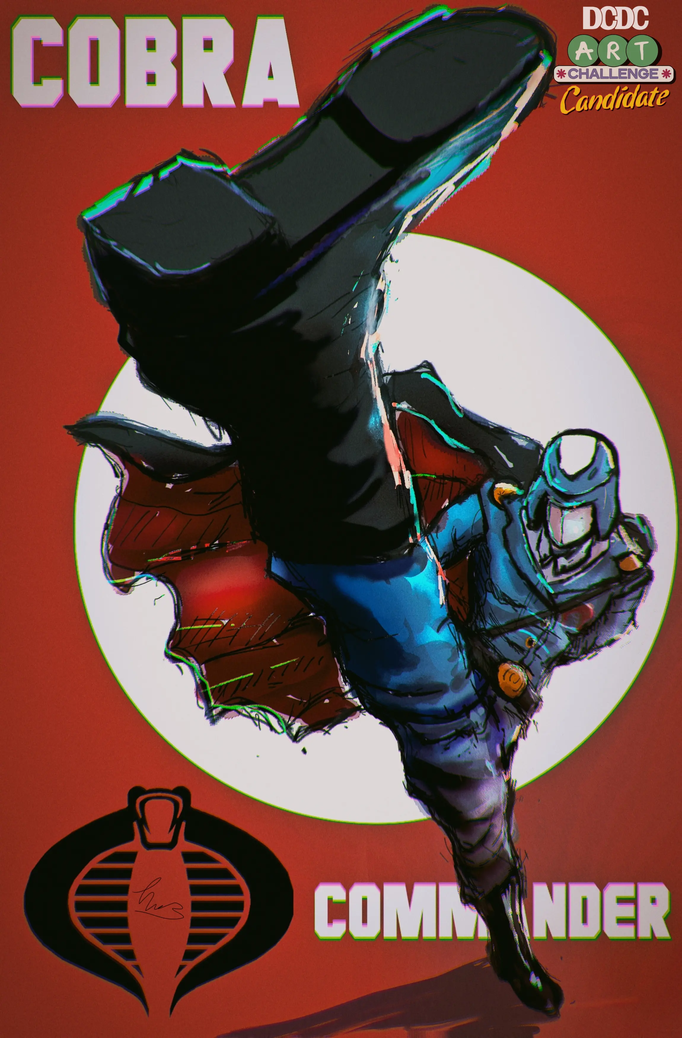G.I Joe - Cobra Commander Propaganda Poster Art